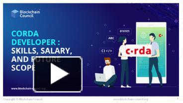 PPT – Corda Developer: Skills, Salary, and Future Scope PowerPoint ...