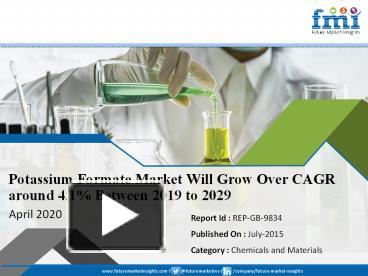 New FMI Report Explores Impact of COVID-19 Outbreak on Potassium ...