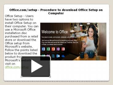 PPT – Office Setup - How to download Office Setup (Mac and Windows ...