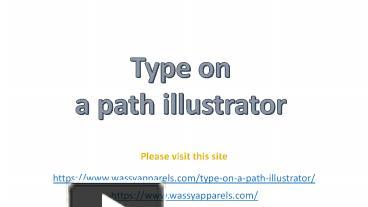 Type on a path illustrator presentation | free to download