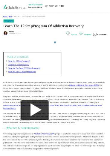 Learn the 12 Step program of addiction recovery (1) presentation | free ...