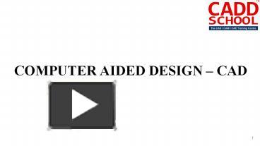 PPT – Computer Aided Design Training in Chennai PowerPoint presentation ...