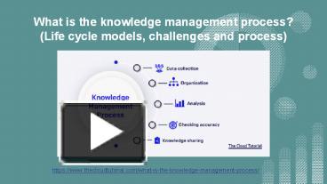 PPT – What is the knowledge management process? (Life cycle models ...
