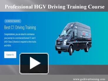C1 Licence Driver Training in Hampshire presentation | free to download