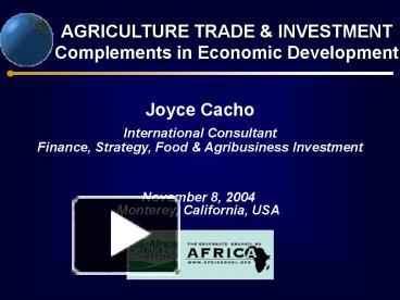 Joyce Cacho presentation | free to view