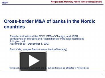 PPT – Cross-border M PowerPoint presentation | free to view - id: 8ff0e ...