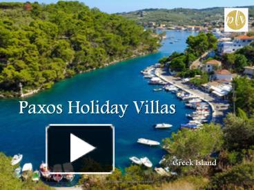 PPT – Paxos Holiday Villas in Greek Island PowerPoint presentation ...
