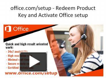 PPT – office.com/setup - Redeem Product Key and Activate Office setup ...