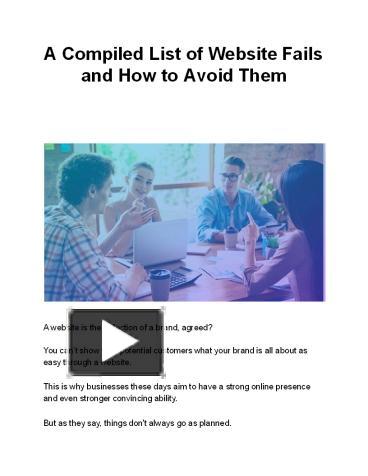A Compiled List of Website Fails and How to Avoid Them presentation ...