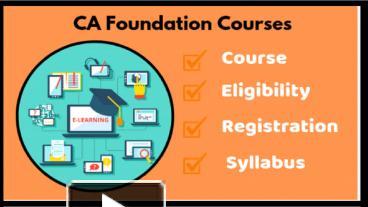 CA Foundation Course presentation | free to download