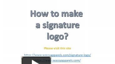 PPT – Signature logo PowerPoint presentation | free to download - id ...