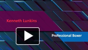 Kenneth Lunkins - Professional Boxer presentation | free to download