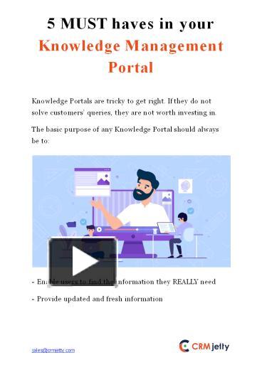 5 MUST haves in your Knowledge Management Portal presentation | free to ...