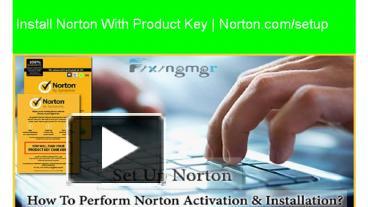 Norton setup enter product key presentation | free to download