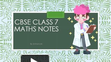 class 7 maths presentation | free to download
