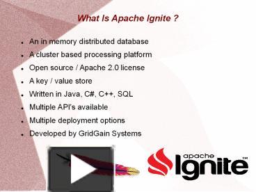 Apache Ignite presentation | free to download