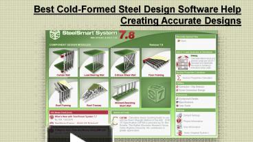 Best Cold-Formed Steel Design Software Help Creating Accurate Designs ...