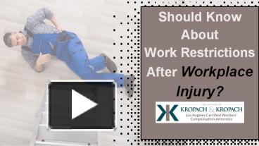 What Employees Should Know About Work Restrictions After Workplace ...