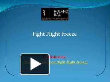 Fight Flight Freeze presentation | free to download