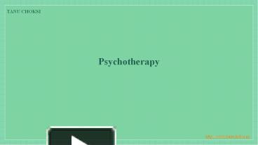 PPT – Psychotherapy PowerPoint presentation | free to download - id ...