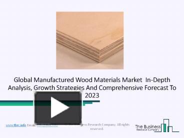 PPT – Manufactured Wood Materials Market Overview And Industry Growth ...