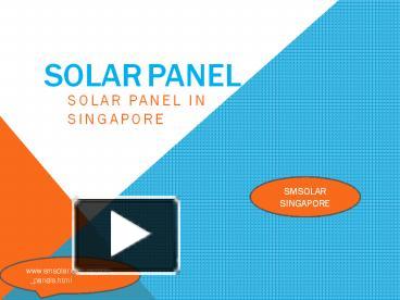 PPT – solar panel PowerPoint presentation | free to download - id ...