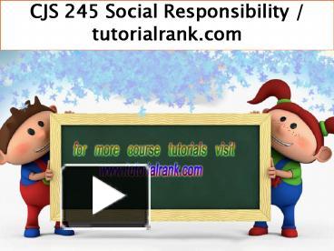 PPT – CJS 245 education changes / tutorialrank.com PowerPoint ...