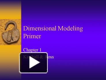 PPT – Dimensional Modeling Primer PowerPoint presentation | free to ...
