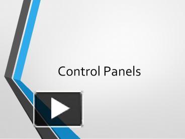 Control Panels in Uganda presentation | free to download