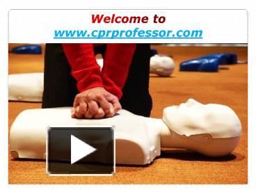 PPT – The Importance of CPR AED First Aid Certification Online ...
