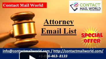 Attorney Email List presentation | free to download