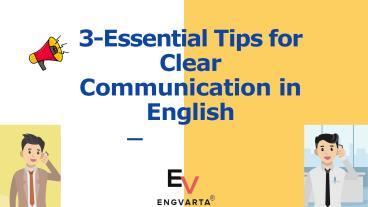 3-Essential Tips for Clear Communication in English presentation | free ...