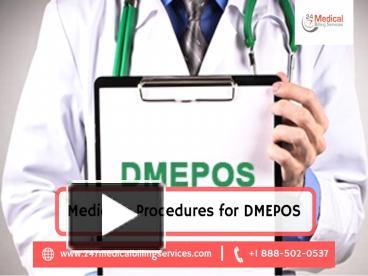 PPT – Medicare Procedures for DMEPOS PowerPoint presentation | free to ...