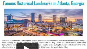 PPT – Famous Historical Landmarks in Atlanta, Georgia PowerPoint ...