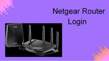 Netgear router login presentation | free to download