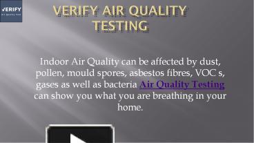 Safe Air Quality Testing | Verify Air Quality Testing presentation ...