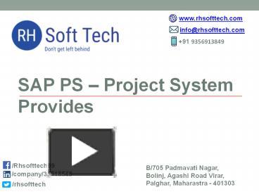 SAP PS- Project System presentation | free to download