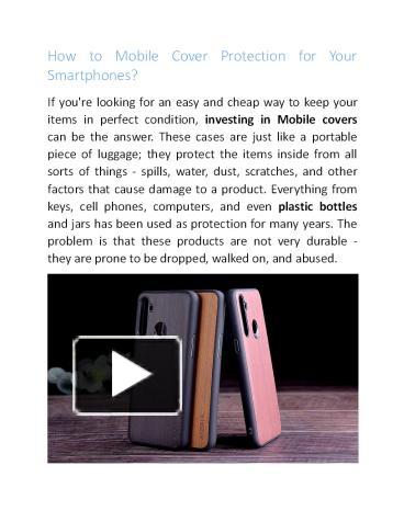 How to Mobile Cover Protection for Your Smartphones presentation | free ...