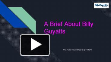 PPT – A brief about Billy Guyatts PowerPoint presentation | free to ...