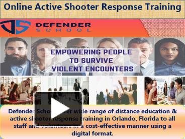 PPT – Online Active Shooter Response Training PowerPoint presentation ...