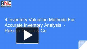Inventory Valuation Methods presentation | free to download
