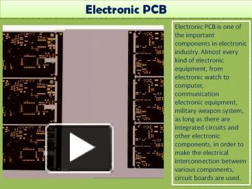 PPT – PCB Manufacturer & Supplier PowerPoint presentation | free to ...