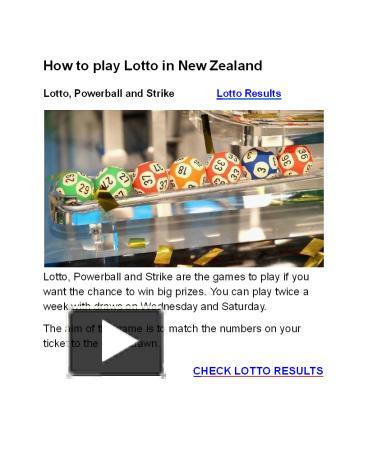 PPT – Lotto Results PowerPoint presentation | free to download - id ...