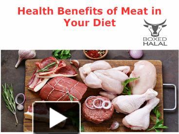 Health Benefits of Meat in Your Diet presentation | free to download