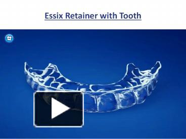 Eating with Essix Retainer presentation | free to download