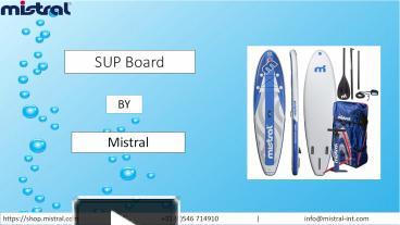 SUP Board presentation | free to download