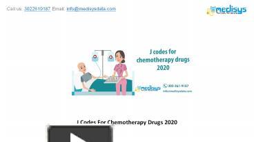 J Codes For Chemotherapy Drugs 2020 presentation | free to download