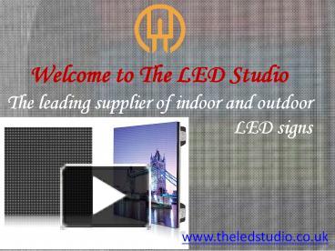 PPT – LED Display Panels - The LED Studio PowerPoint presentation ...