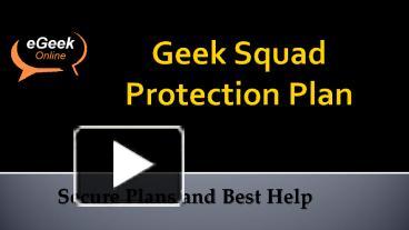 PPT – Geek Squad Protection Plan PowerPoint presentation | free to ...