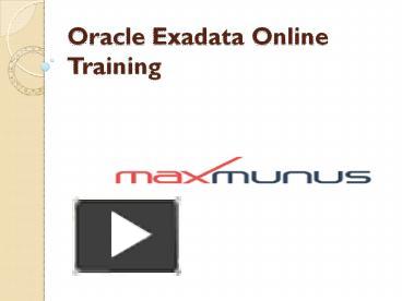 Introduce Yourself to Oracle Exadata Database Machine by Oracle Exadata ...